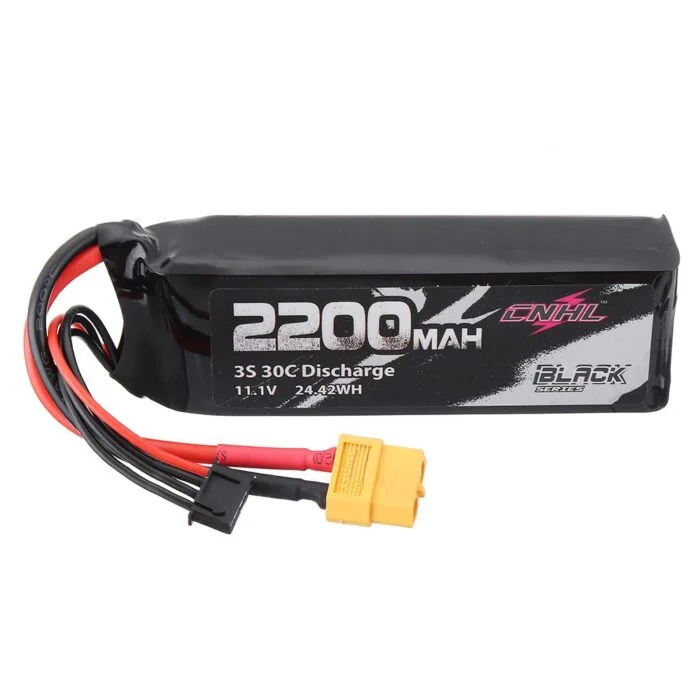CHNL Black Series 2200mAh 3S 40 C Lipo battery with XT 60 plug | smarthobby