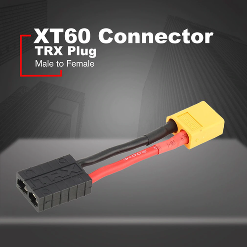 Male XT60 Connector to Female Traxxas connector 50mm | smarthobby