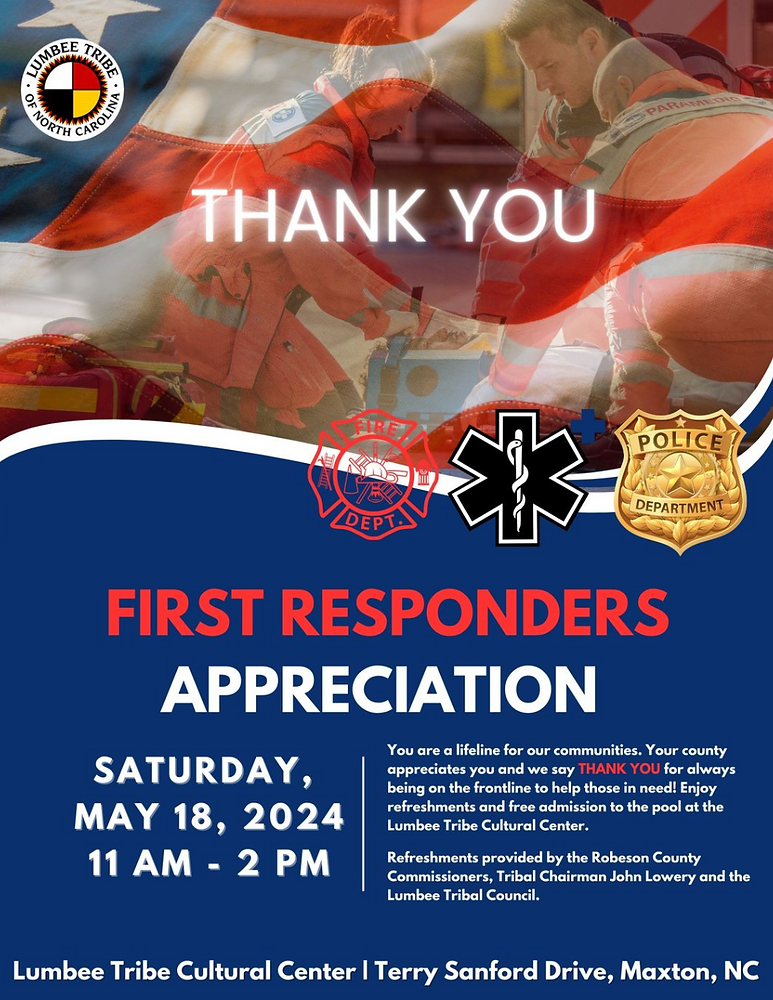 First Responders Appreciation - Saturday, May 18, 2024 from 11 am - 2 pm