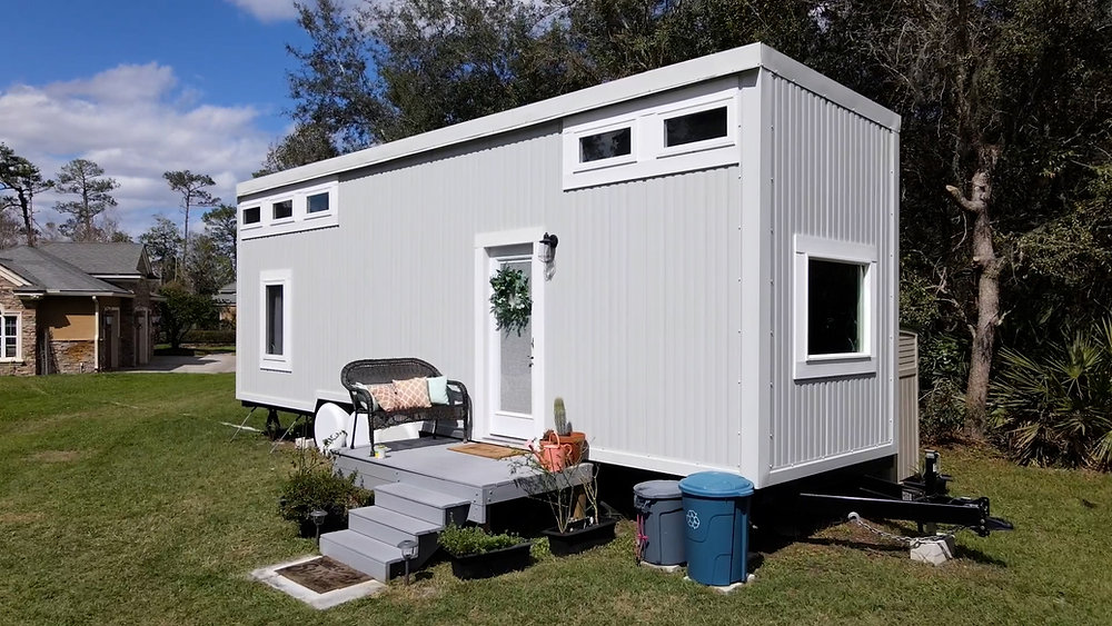 Long Distance Couple Builds DIY Tiny Home