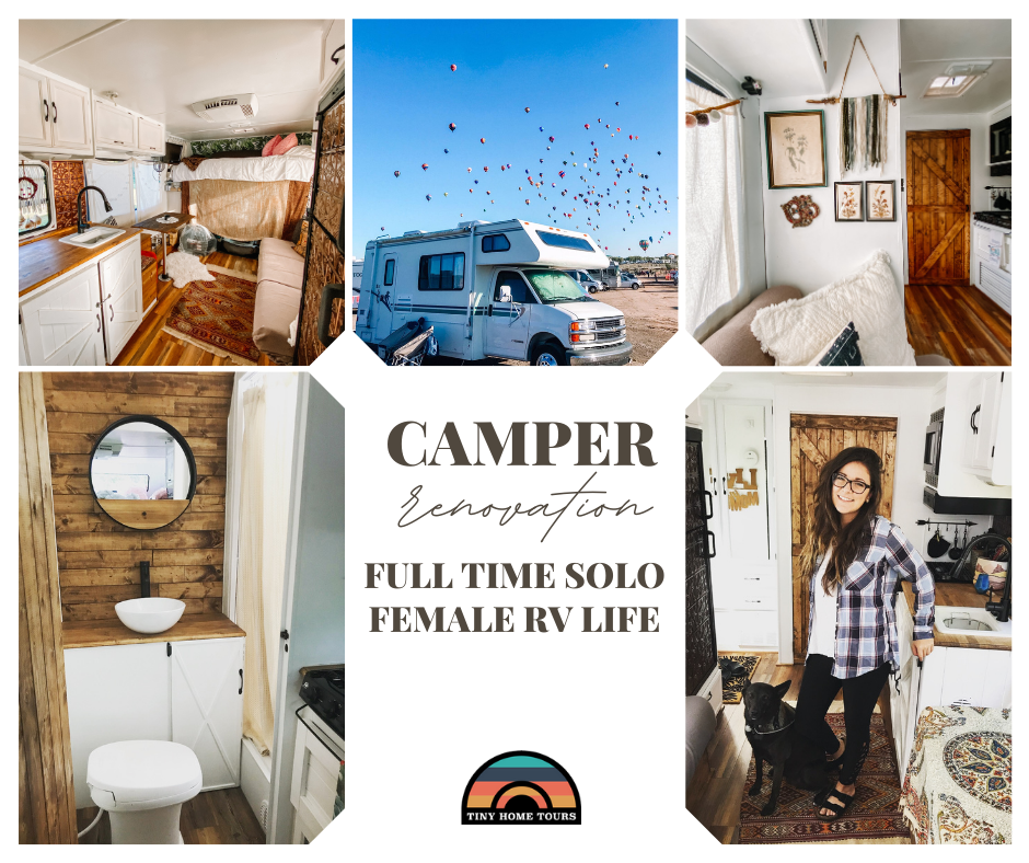 Carpenter Renovated Camper- Single Solo Female RV Life