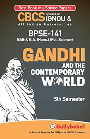 Gullybaba IGNOU BA (Honours) 5th Sem BPSE-141 Gandhi and the ...