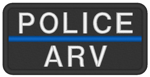ARV 100x50mm Police Blue Line ID Tape | Finch Embroidery Des