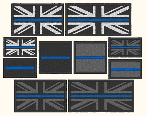 Thin Blue Line Union Flags & Icons | Finch Embroidery Des