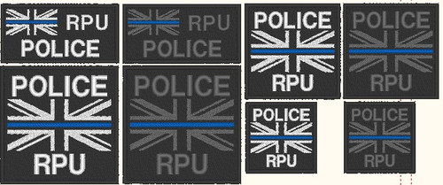 Police RPU Police Blue Line ID Tape | Finch Embroidery Des