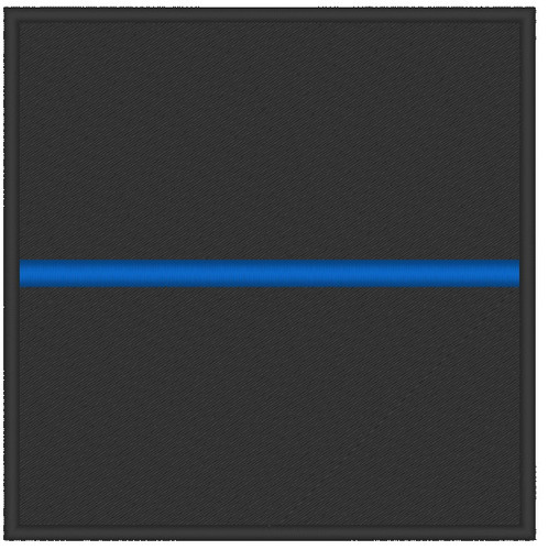 50x50mm Helmet Thin Line Patch | Finch Embroidery Des