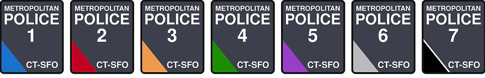 2x Police CTSFO Shoulder/Arm patches | Finch Embroidery Des