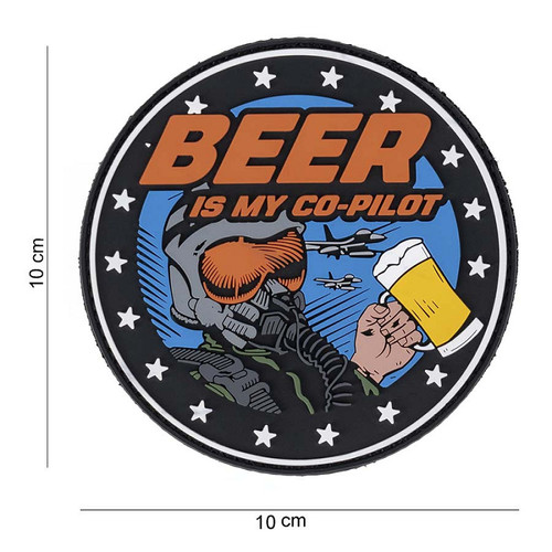 Beer Is My Co-Pilot Morale Patch | Finch Embroidery Des