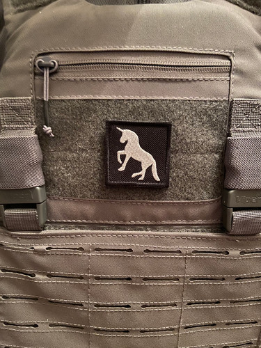 White Unicorn Morale Patch | Finch Embroidery Des
