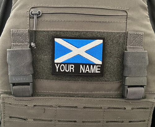 Scotland Custom Name Tape 80x60mm | Finch Embroidery Des