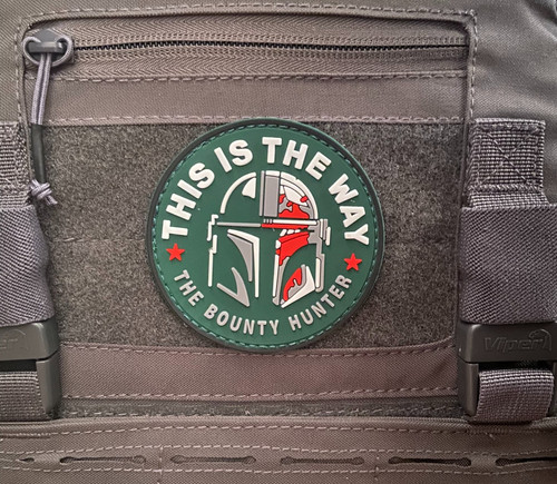 MANDO GREEN PVC MORALE PATCH | Finch Embroidery Des
