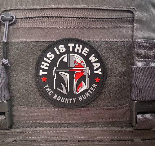 MANDO BLACK PVC MORALE PATCH | Finch Embroidery Des