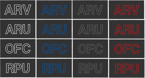 Police Sections 85x45mm ID Patch | Finch Embroidery Des