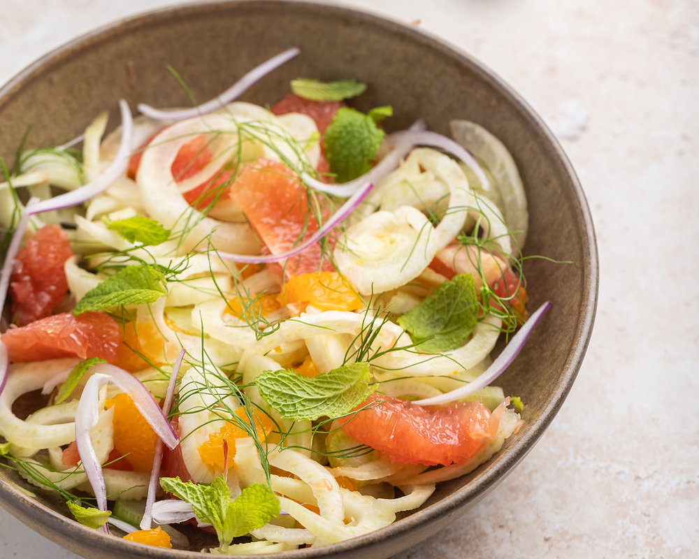 Salada de funcho e citrinos