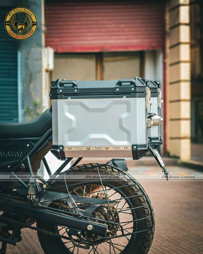Wanderer Motorcycle Pannier Boxes for Royal Enfield Scram 411 | Old ...
