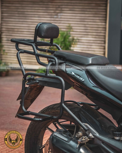 Saddle Stay & Top Rack with Backrest for Bajaj Dominar | Old School Customs