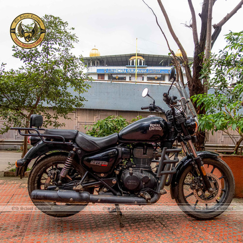 Top Rack with Backrest | Royal Enfield | Meteor | 350 | Old School Customs