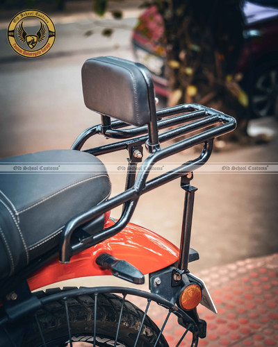 Top Rack with Backrest | TVS Ronin 225 | Old School Customs