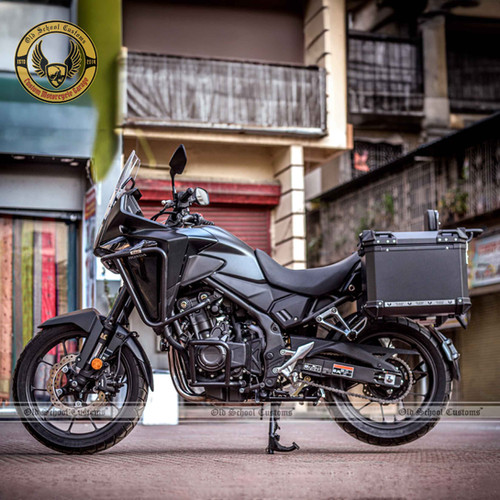 Wanderer Motorcycle Pannier Boxes for Honda NX 500 | Old School Customs