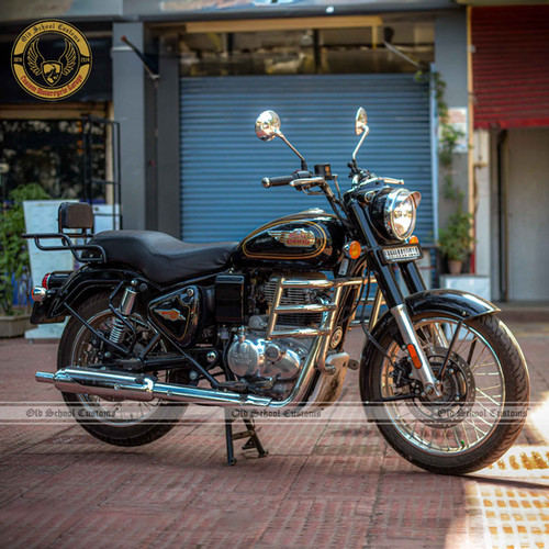 Top Rack with Backrest for Royal Enfield Bullet 350 J Series | Old ...