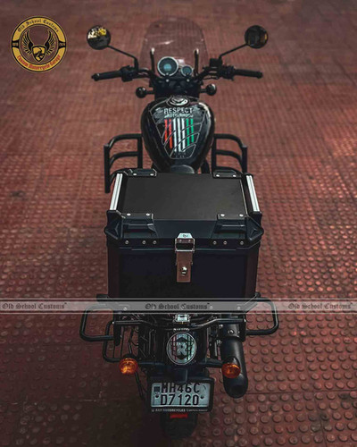 Universal Motorcycle Top Box (45L, Aluminum) | Old School Customs