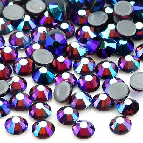 Rhinestone Colour Sample - Dark Amethyst Purple AB | RazzleDazzle