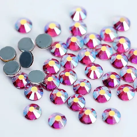 Rhinestone Colour Sample - Rose Pink AB | RazzleDazzle