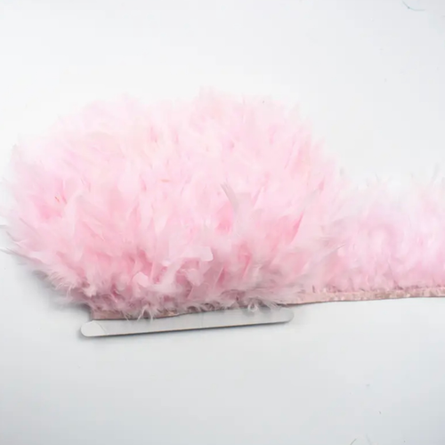 Feather Trim - Baby Pink | RazzleDazzle