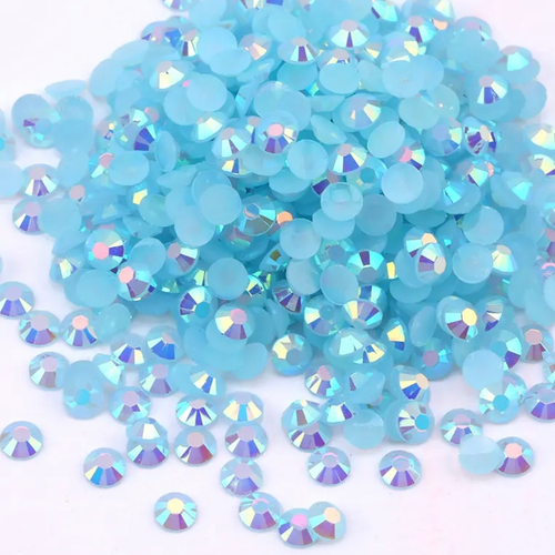 Jelly Gem Flatback - Baby Blue AB | RazzleDazzle