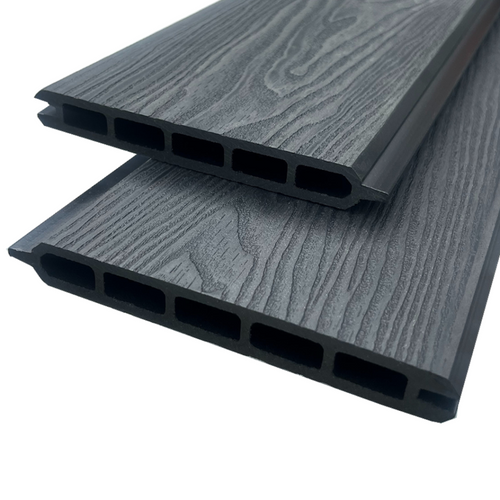 Black Ash 3D Composite Fence Board | Baxter & Bloom