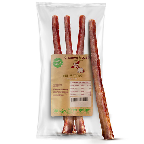 12 inch Thick Bully Sticks | cheweandtasty