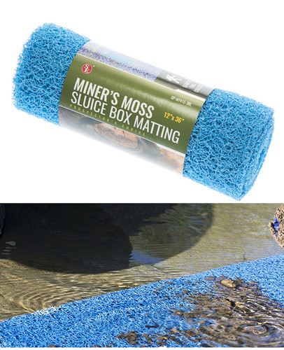 Blue Miner's Moss Sluice Box Matting,12"x 36" 10mm Thick | Colorado ...