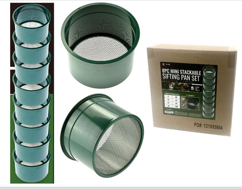 6 INCH DIAMETER CLASSIFIER SET - 8 PIECE | Colorado Gold Ore