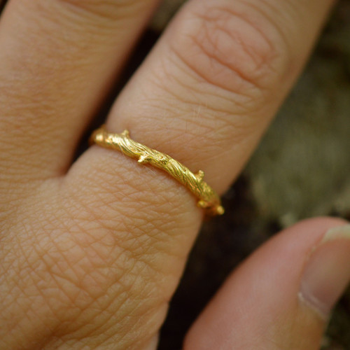 Solid Gold Woodland Band | Lucy Stopes-Roe