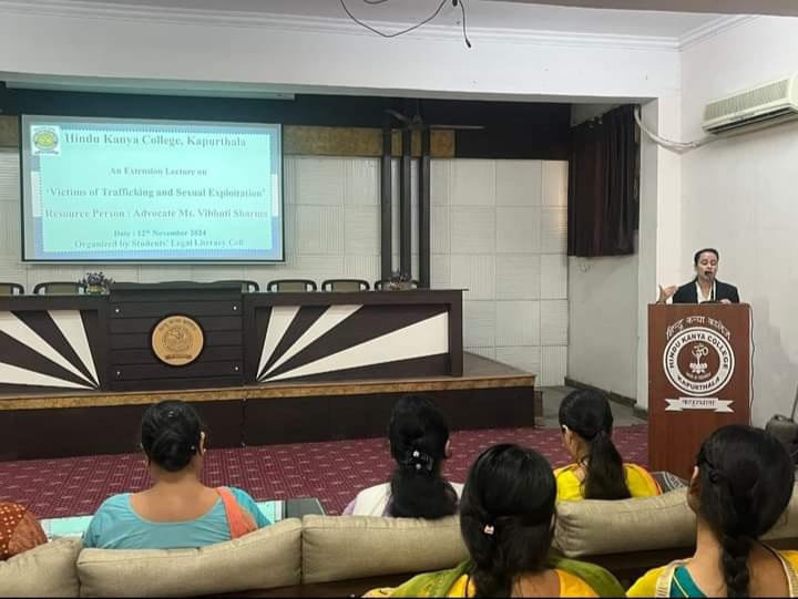 Extension lecture on 'Victims of Trafficking and Sexual Exploitation ...