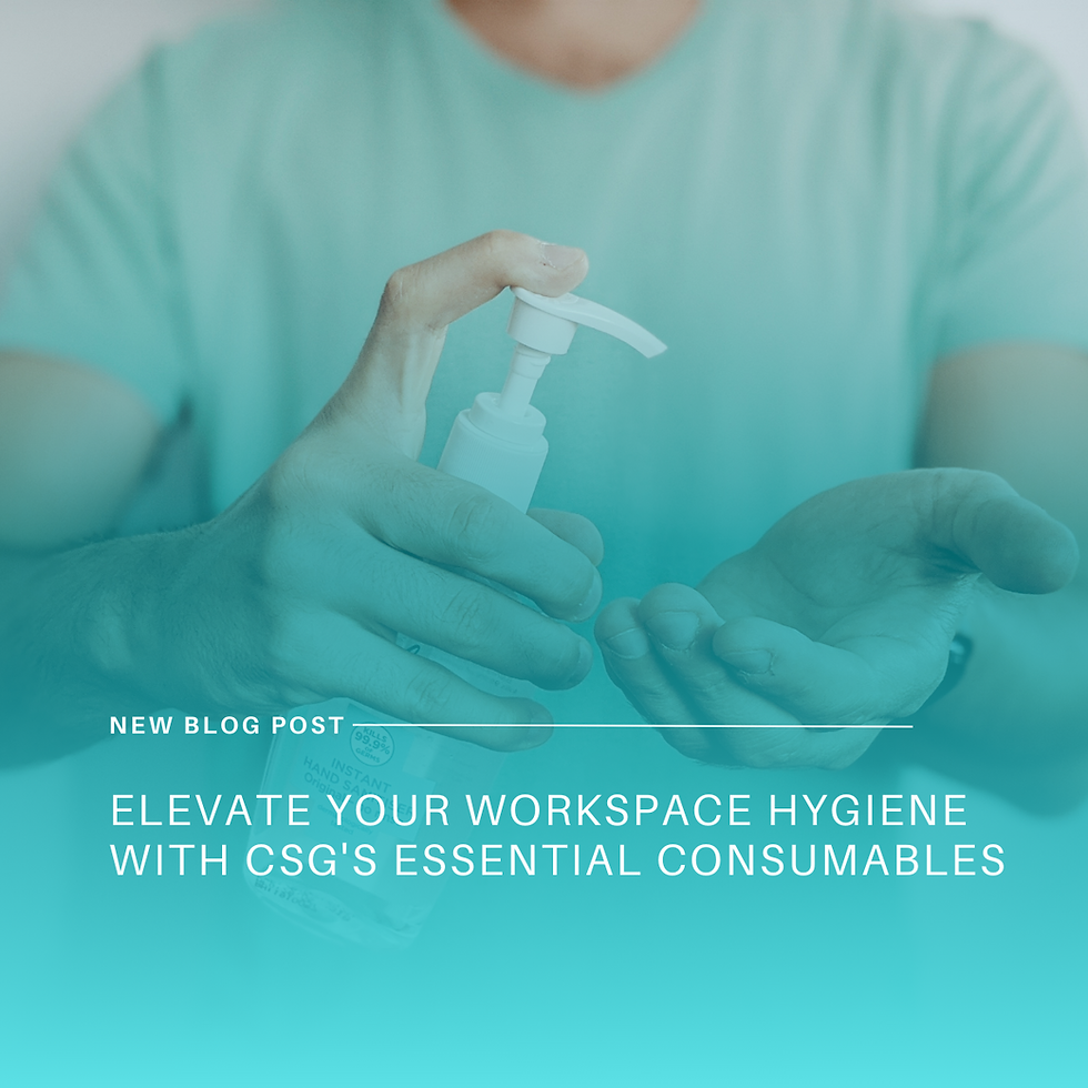 Elevate Your Workspace Hygiene with CSG's Essential Cleaning Consumables