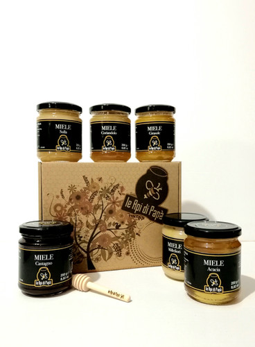 BOX "MIELI in PUREZZA" 6x250 gr - € 32 | Le Api di Papà