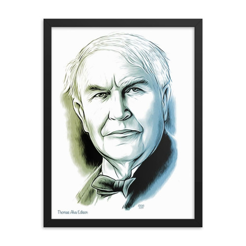 Thomas Alva Edison Framed poster | My Site 1