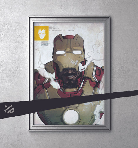 IRON MAN | Tony Stark | Avengers | Original Hand-signed Art Print by ...
