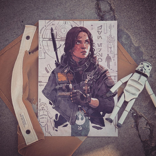 JYN ERSO | Symbols of the Force | Art by Logan Pack | ART of LOGAN PACK