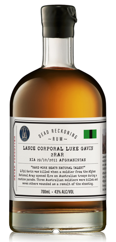 Lance Corporal Luke Gavin pillars for pilgrims commemorative rum | La ...
