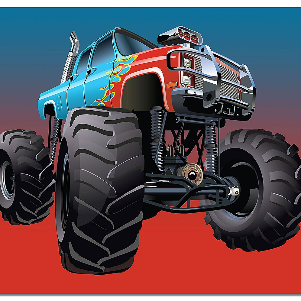 Monster Truck Poster Prints - Set of Six 8x10 Photos - Kids Wall Art ...
