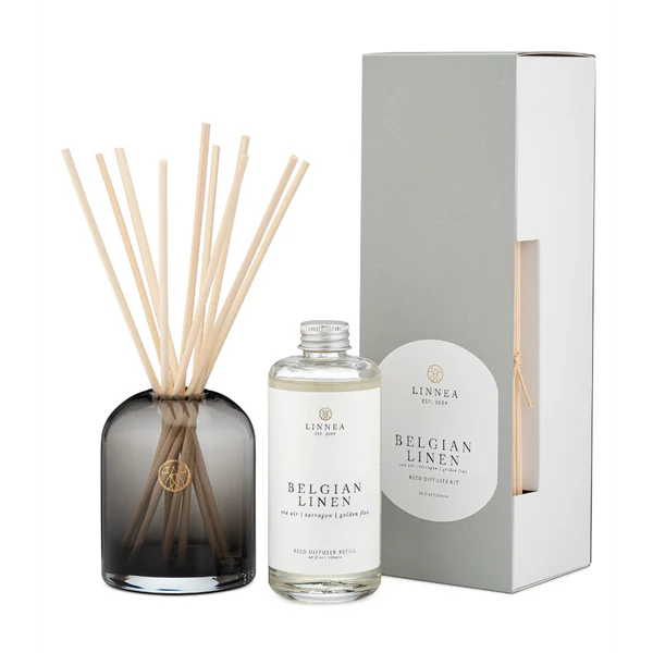 Belgian Linen Reed Diffuser Kit | Meadow Aiken