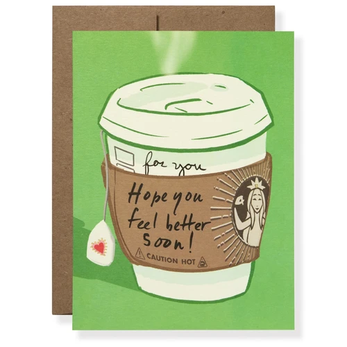 Coffee Get Well Greeting Card | Meadow Aiken