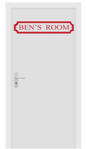 Personalised Name, 'Room' - Vinyl Sticker, Decal, Door Sign | Fabulous ...