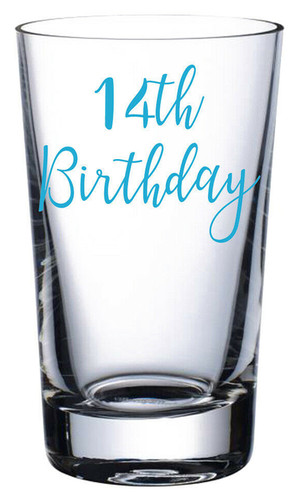 14th Birthday Vinyl Sticker | Fabulous Stickers