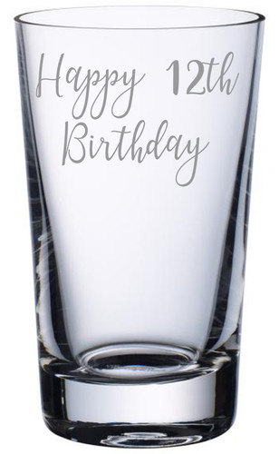 Happy 12th Birthday Vinyl Sticker | Fabulous Stickers