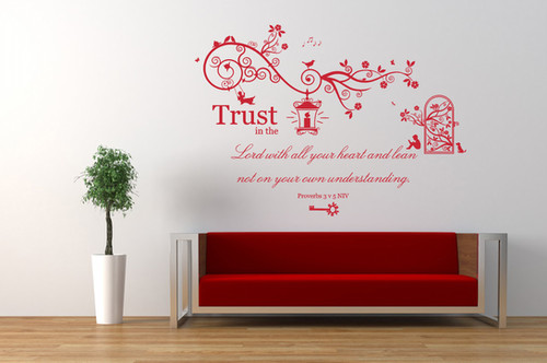 Proverbs 3 v 5 Bible Verse Quote | Fabulous Stickers