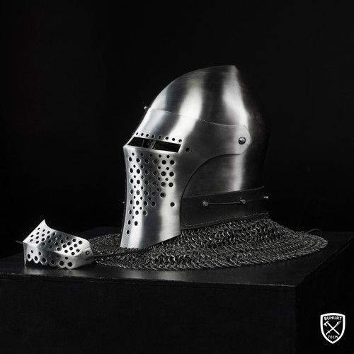 Bascinet "Griffon" with removable visor | BuhurtTech