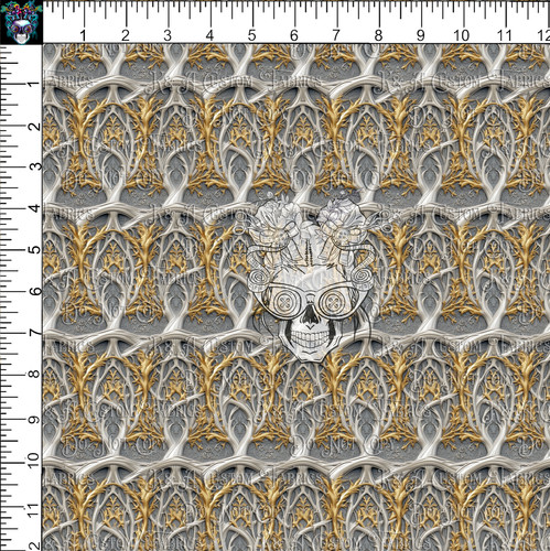 LOTR Elven Tree Silver | K&A Custom Fabrics